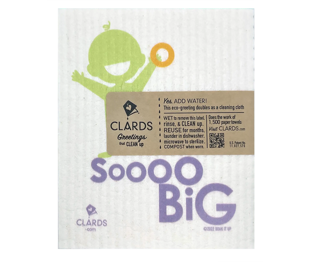 Peak a Boo So Big Baby Clards—Greetings that Clean Up - Soak iT Up ...